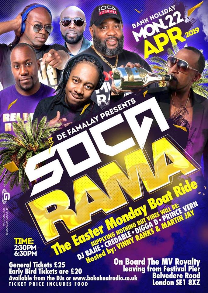 Soca Events - Soca Rama - Easter Monday Boat Ride
