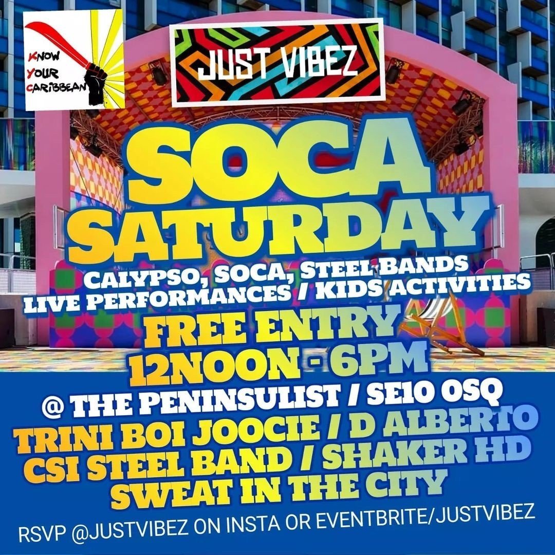 Soca Events - Just Vibez Soca Saturday