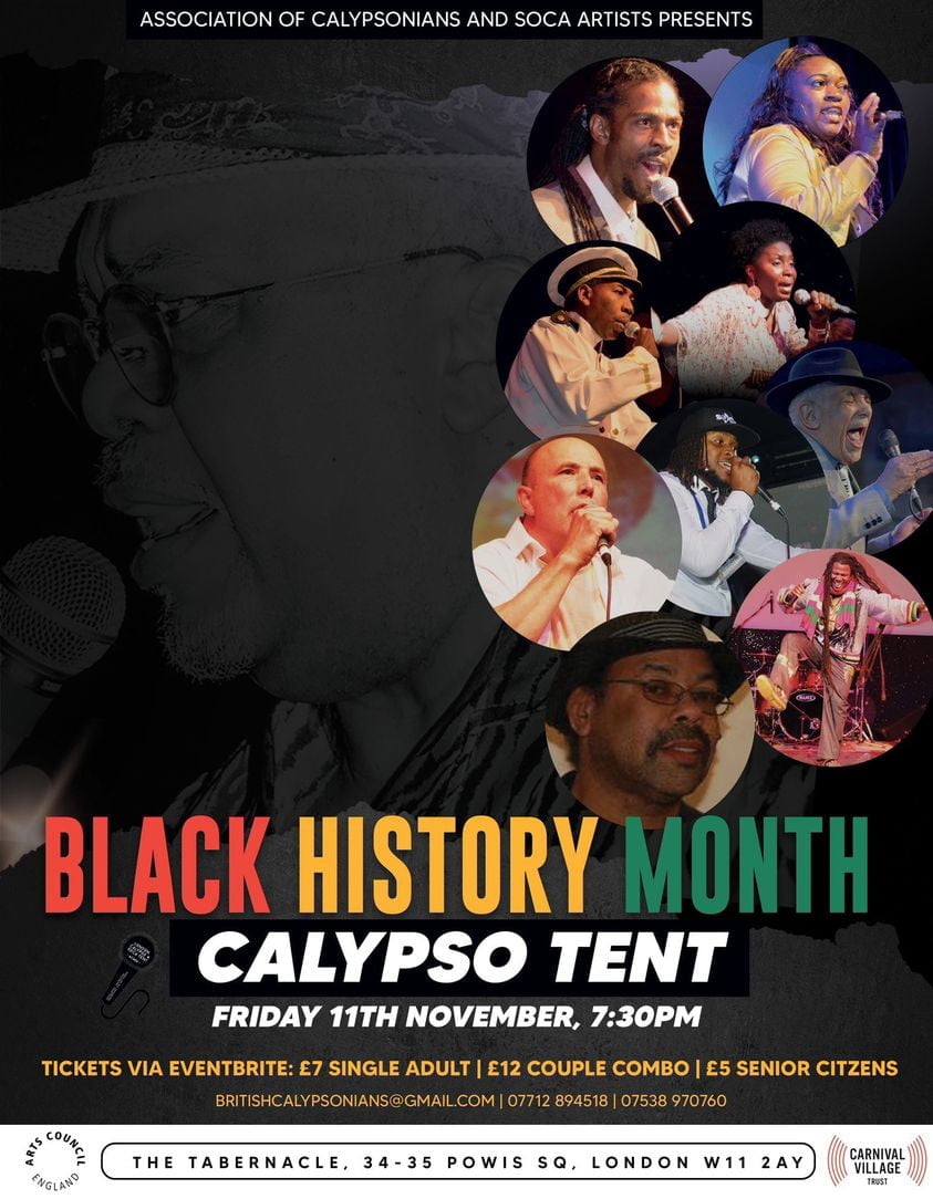 Soca Events - Black History Month Calypso Tent