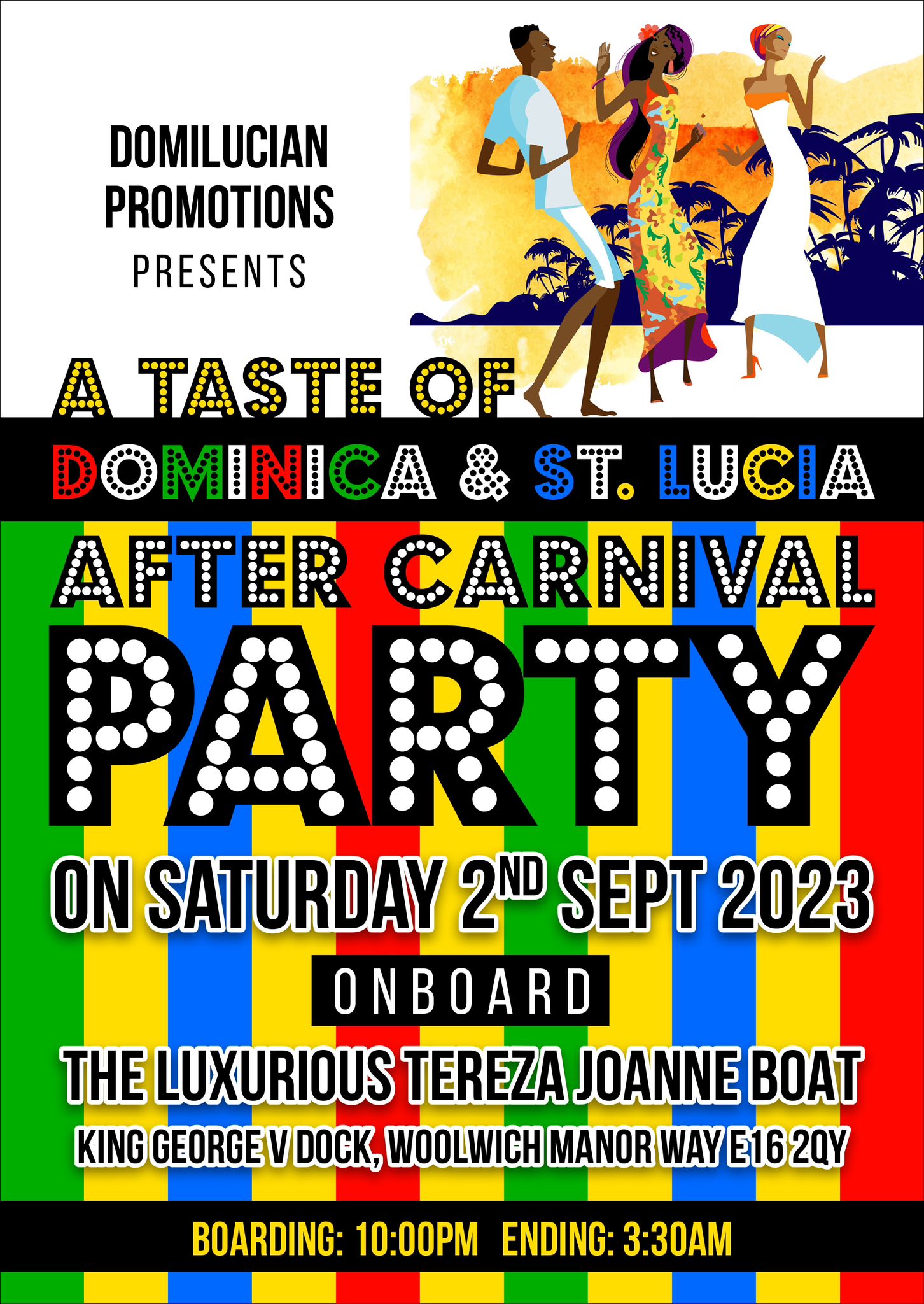 Soca Events - A Taste of Dominica & St Lucia - After Carnival Party