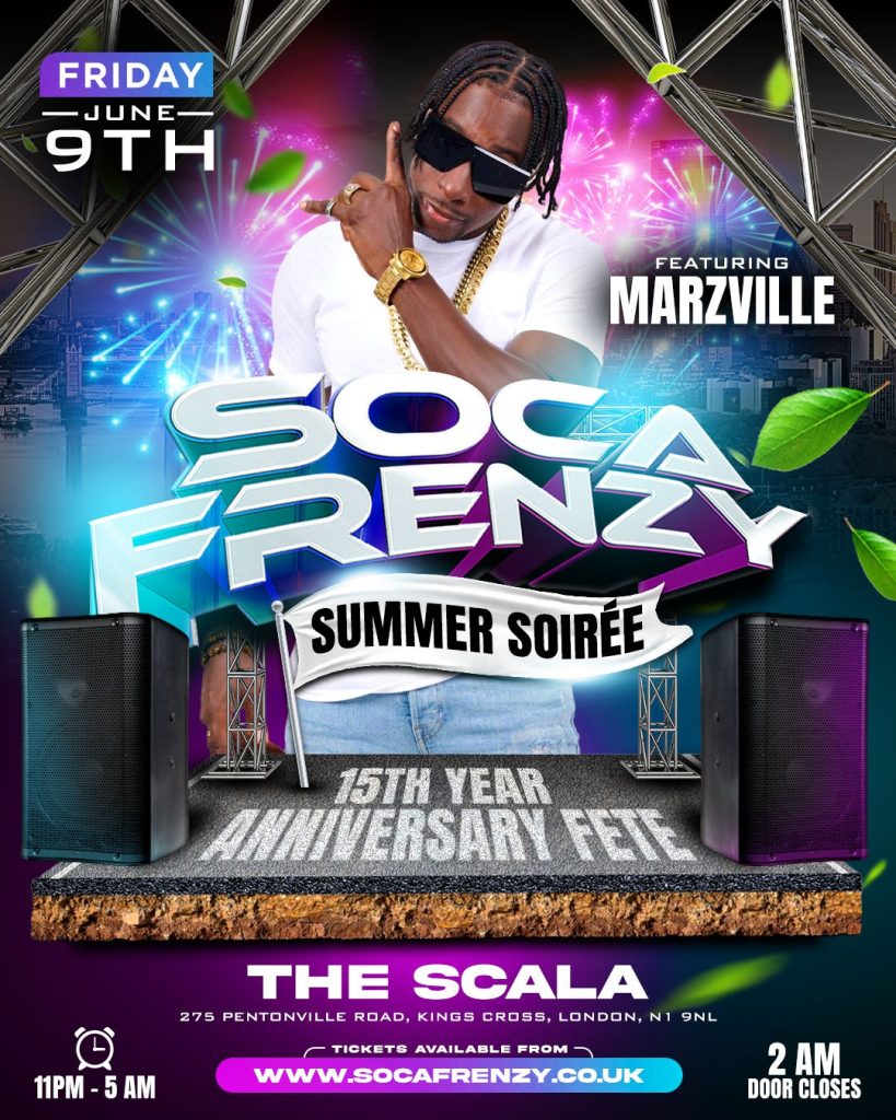 Soca Events - Soca Frenzy - Summer Soirée - 15th Year Anniversary Fete