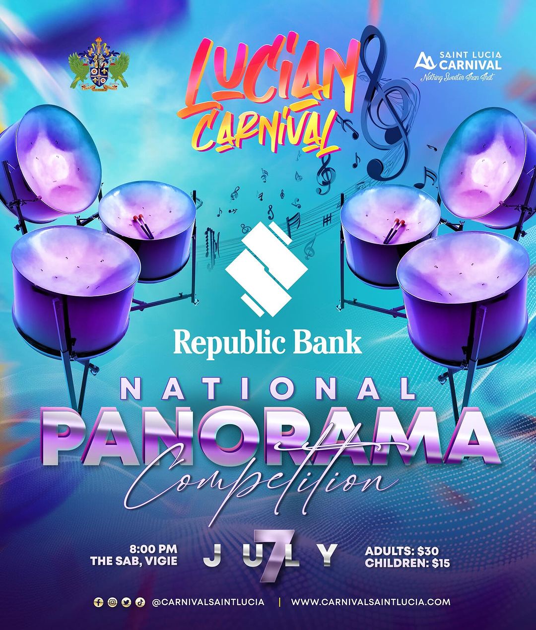 Soca Events - Saint Lucia Carnival 2024 - Republic Bank National ...