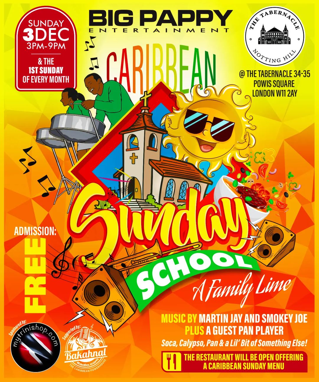 Soca Events - Caribbean Sunday School
