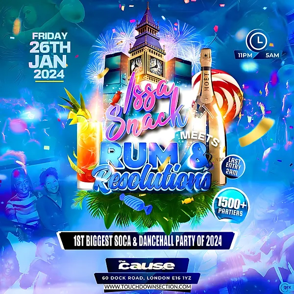 Soca Events - Issa Snack Meets Rum & Resolutions