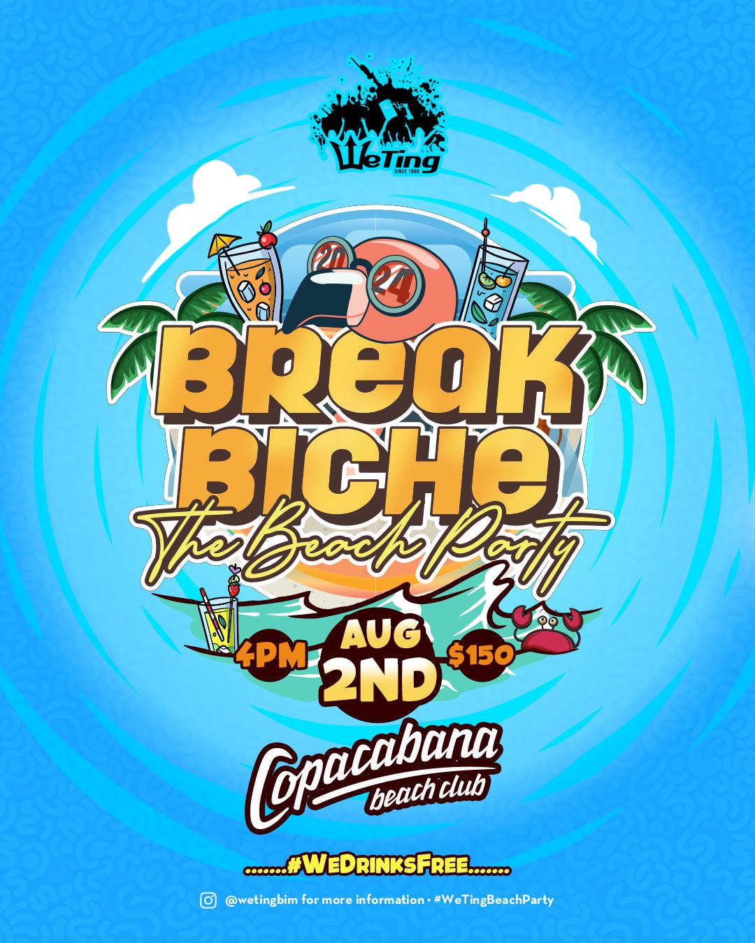 Soca Events - We Ting Beach Party - Crop Over 2024