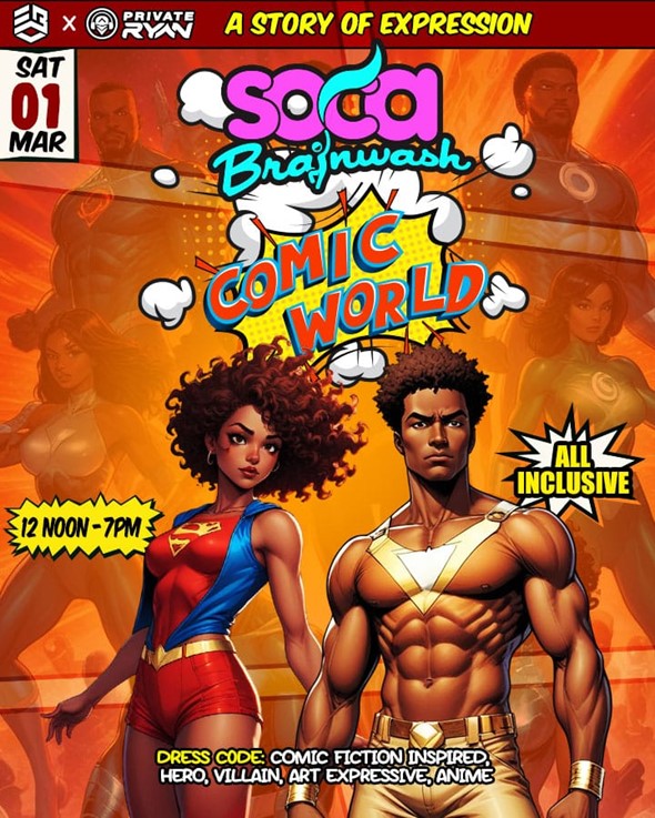 Soca Events - Soca Brainwash - Comic World