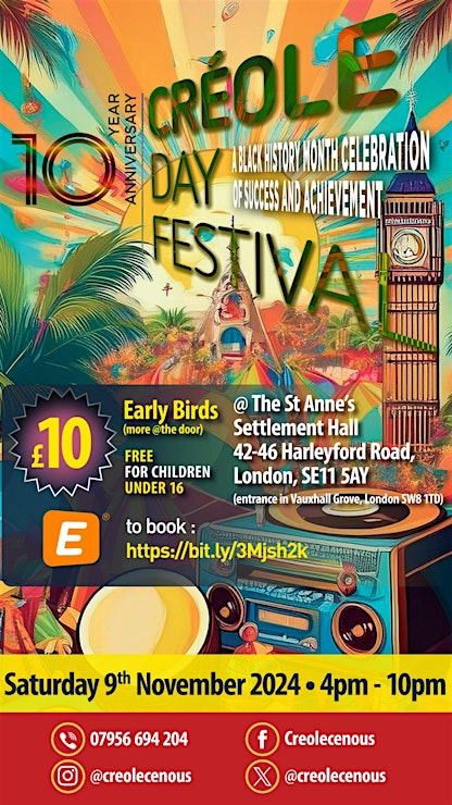 Soca Events - 10-Year Anniversary Creole Day Festival 2024