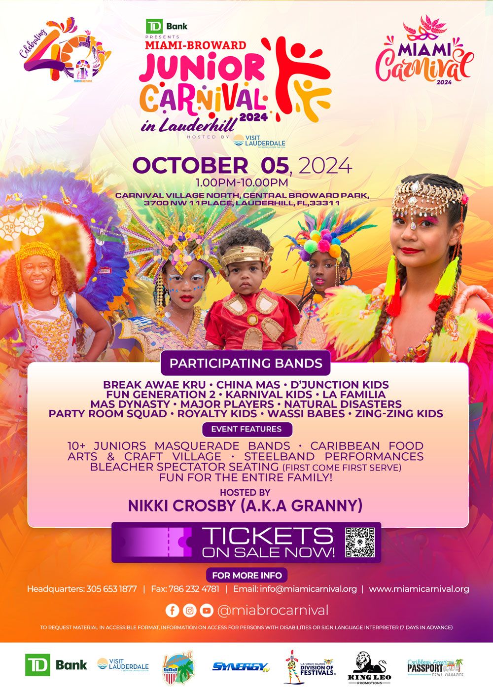 Soca Events - Miami Carnival 2024 - Junior Carnival