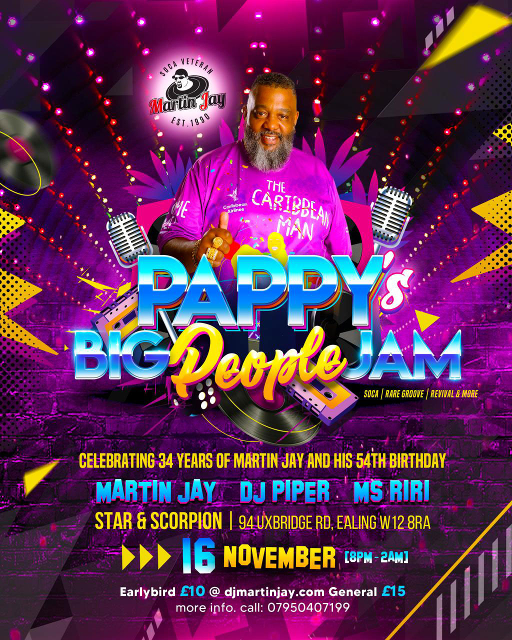 Soca Events - Pappy's Big People Jam