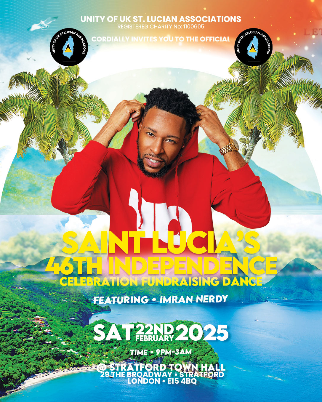 Soca Events - Saint Lucia's 46th Independence Celebration Fundraising Dance