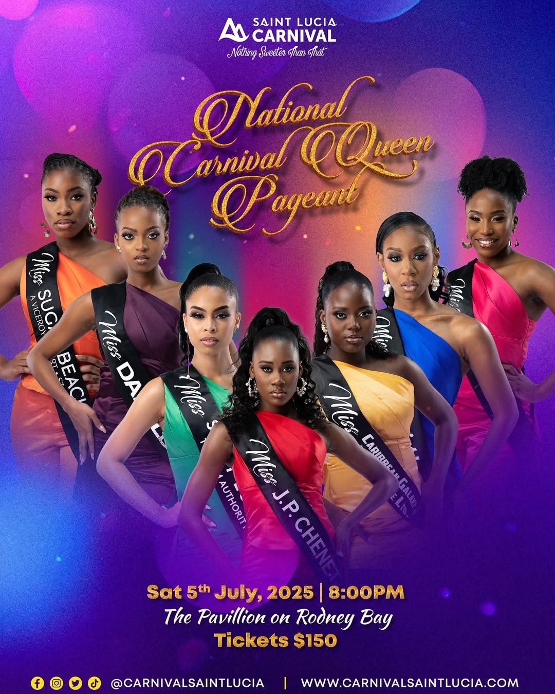 Soca Events - Saint Lucia Carnival 2025 - National Carnival Queen Pageant
