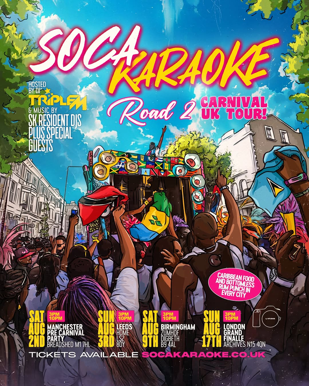 Soca Events - Soca Karaoke Birmingham - The Road 2 Carnival Tour