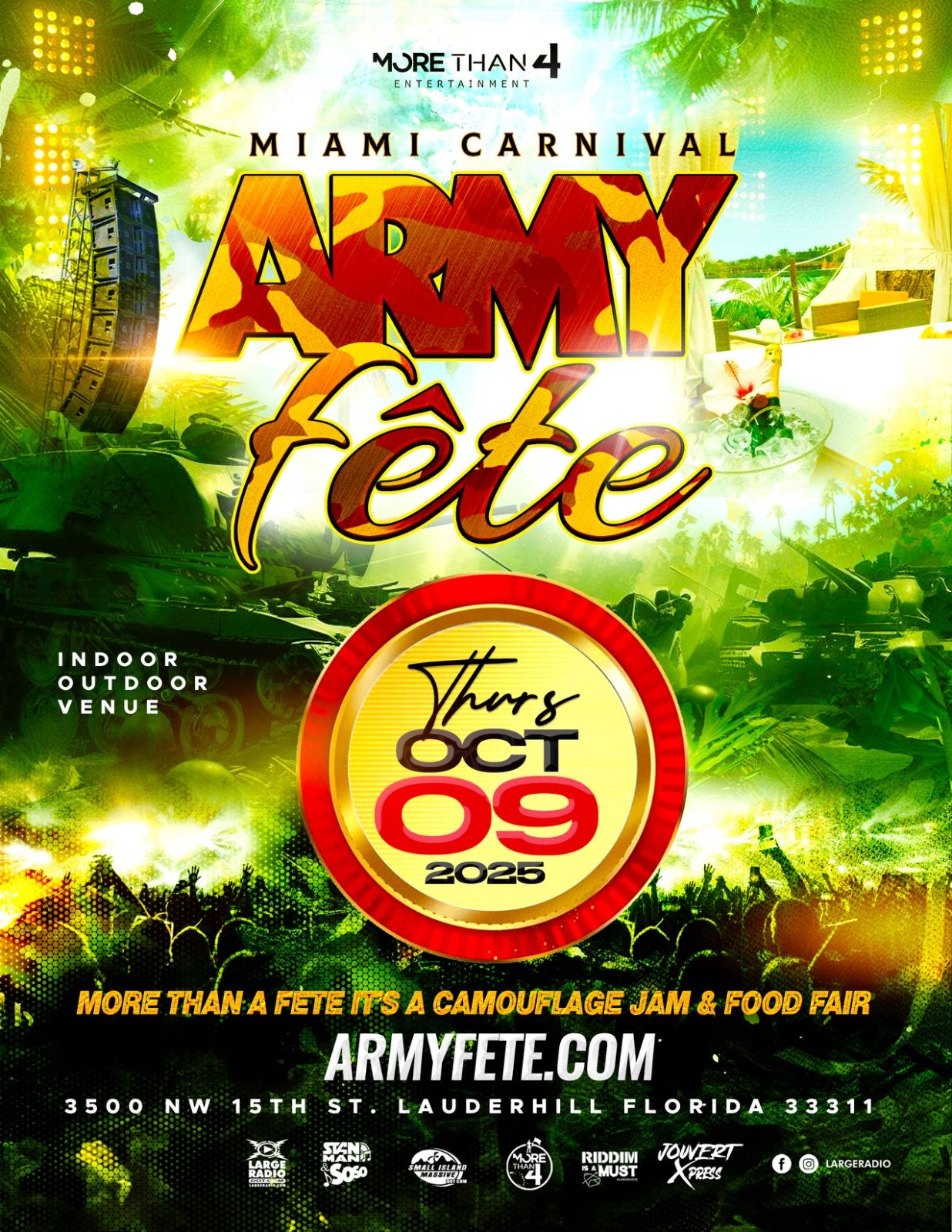 Soca Events - Miami Carnival Army Fete