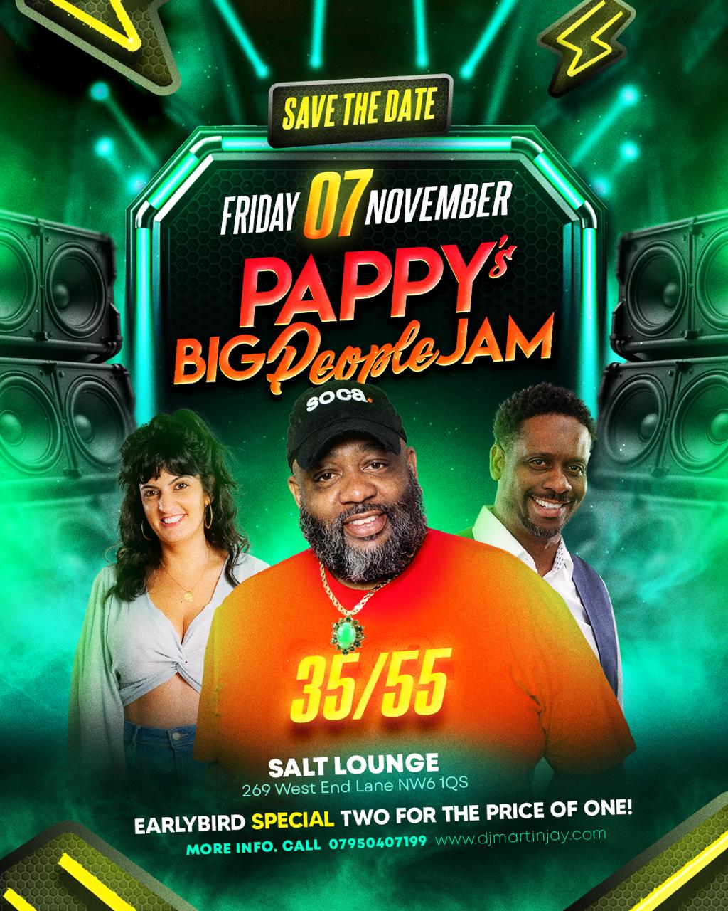 Soca Events - Pappys Big People Jam