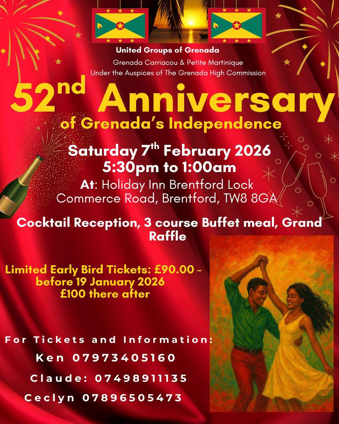 Soca Events - 52nd Anniversary of Grenada's Independence