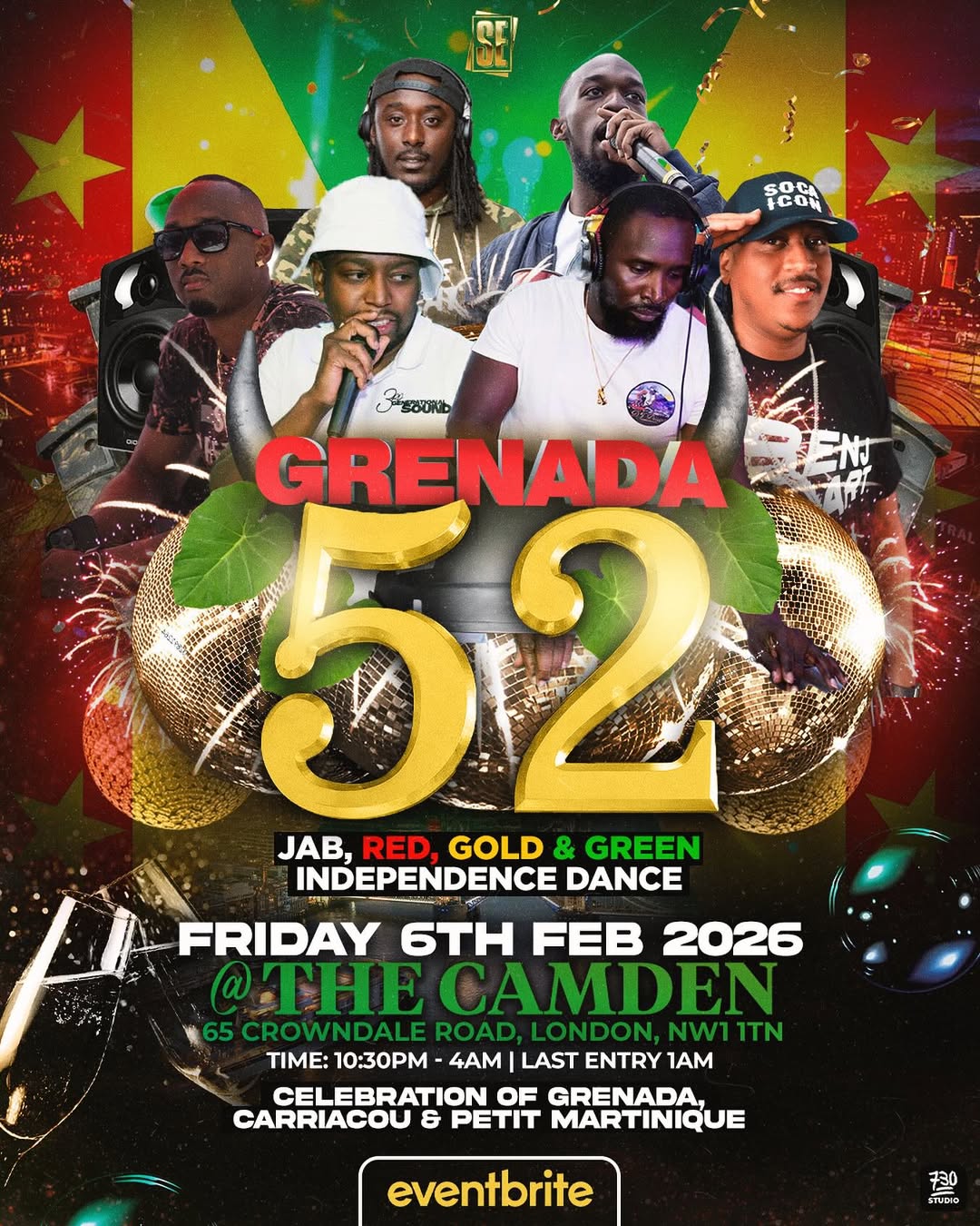 Soca Events - Grenada 52 - Jab, Red, Gold & Green Independence Dance
