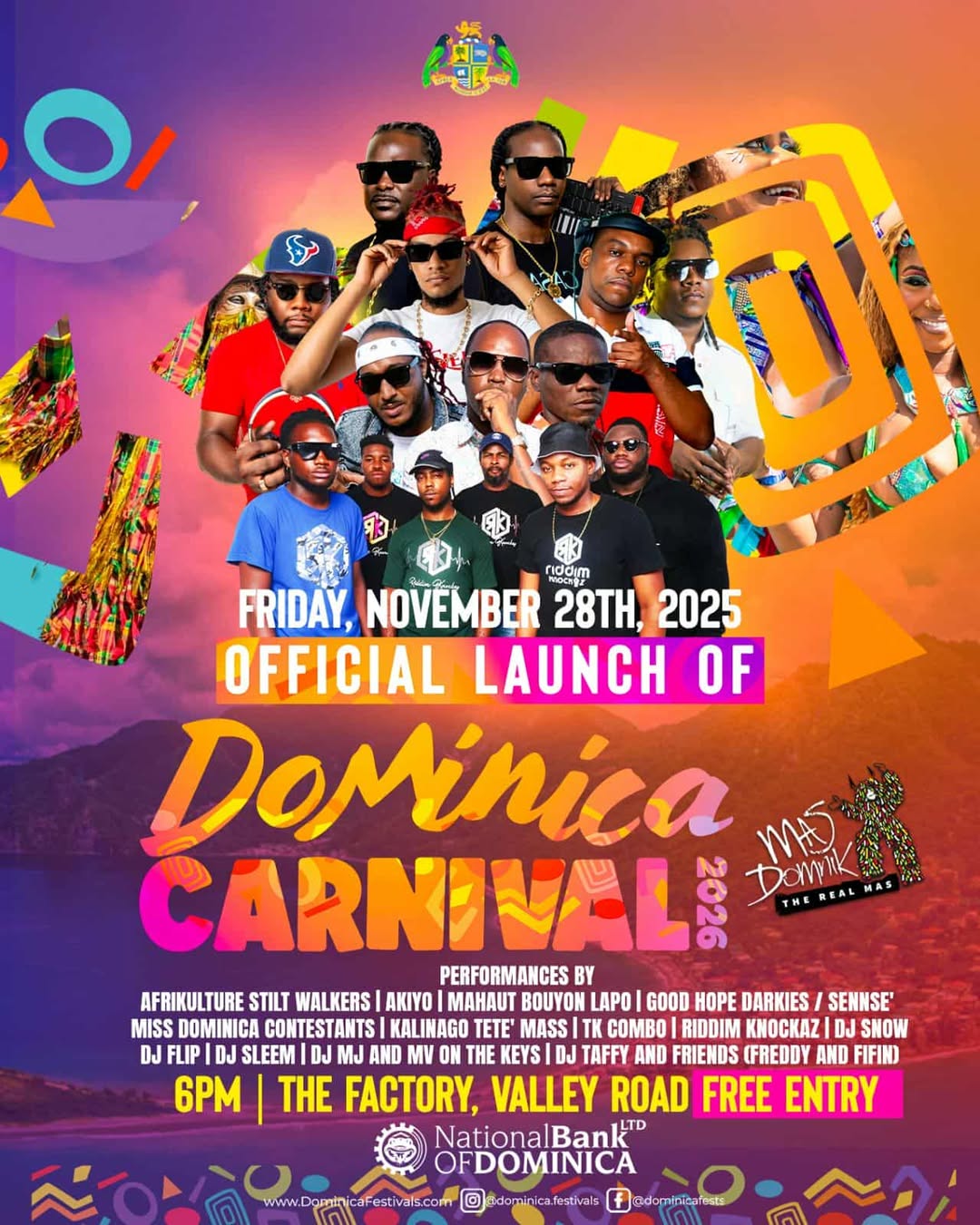 Soca Events - Dominica Carnival Launch