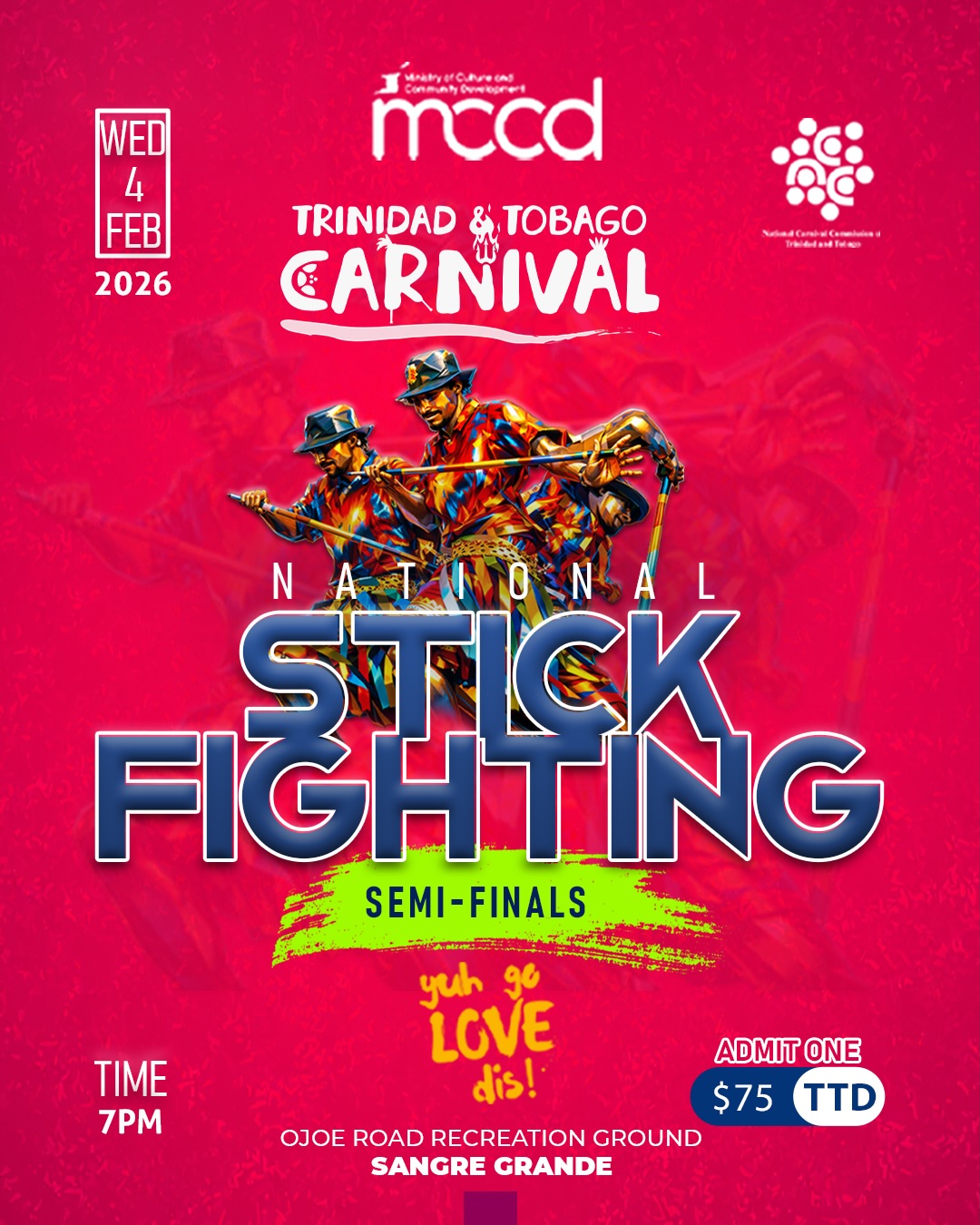 Soca Events - National Carnival: Stick Fighting Semi Finals