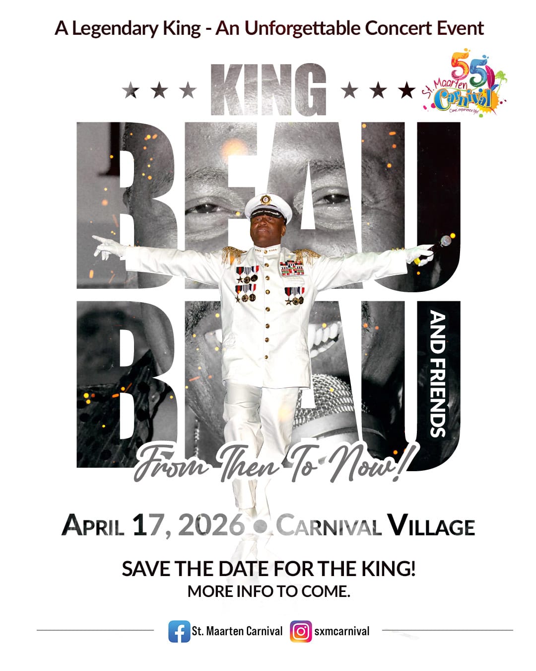 Soca Events - King Beau Beau & Friends In Concert - 'From Then Till Now'
