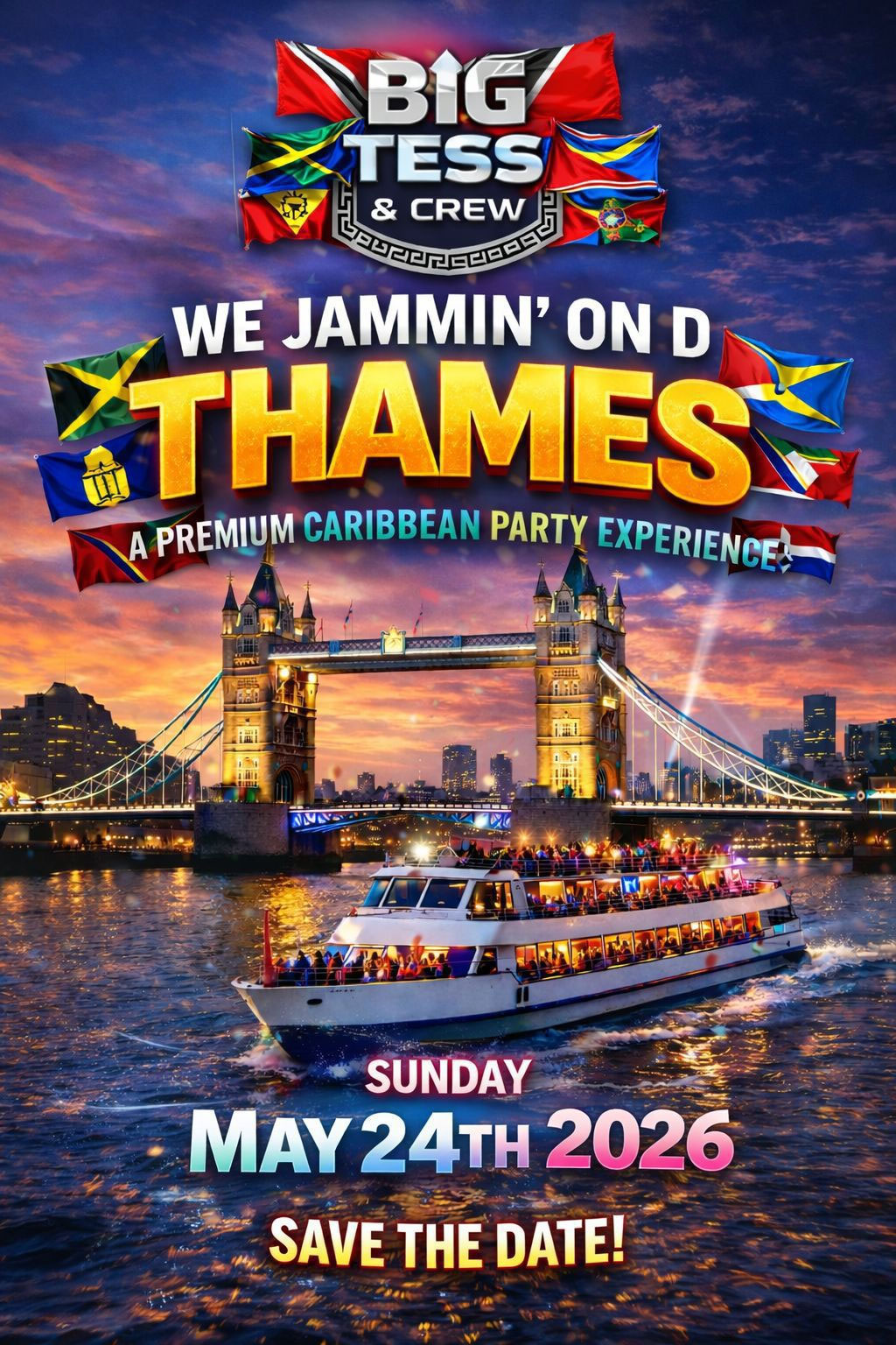 Soca Events - We Jammin On D Thames